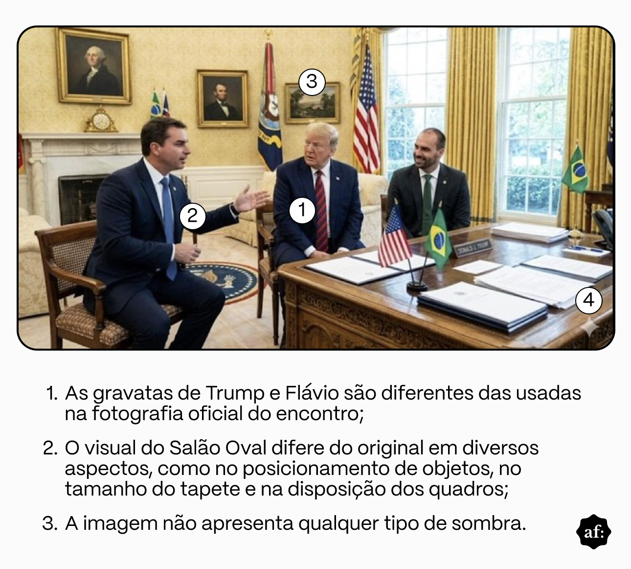 Fotos geradas por IA do encontro de Flávio e Trump circulam nas redes ...
