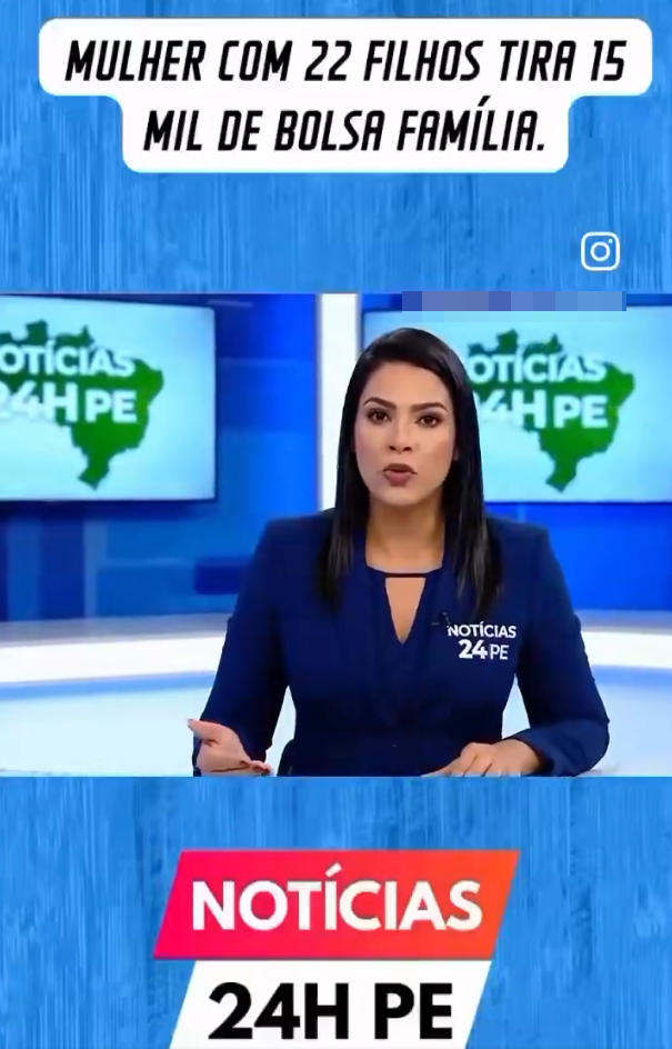 É falso que mulher com 22 filhos recebe R$ 15 mil de Bolsa Família ...