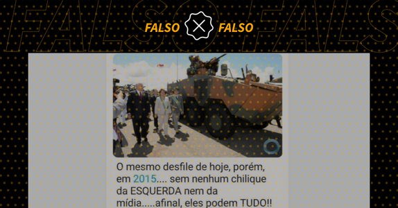 Foto que mostra Dilma ao lado de blindado militar é de 2011, não de ...